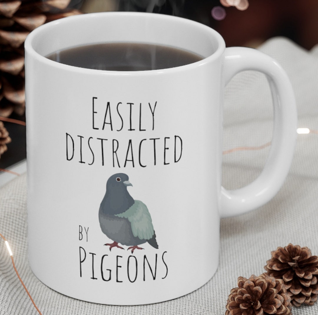 Pigeon Lover Mug, Crazy Pigeon Lady, Bird Lover Gift, Bird Mug, Easily ...