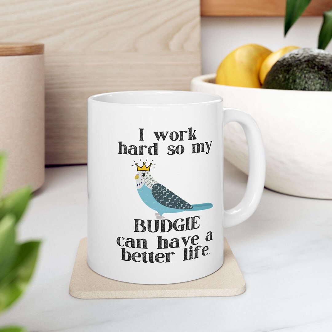 Budgie Mug, Budgie Gifts, Budgie Coffee Mug, Budgerigar, Gift for ...