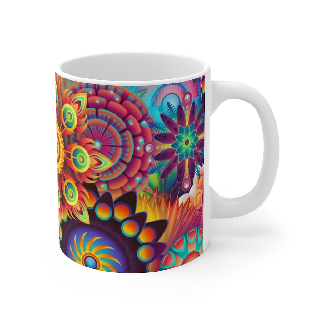 Psychedelic Mug Best-selling Psychedelic Art Coffee Mug - Etsy