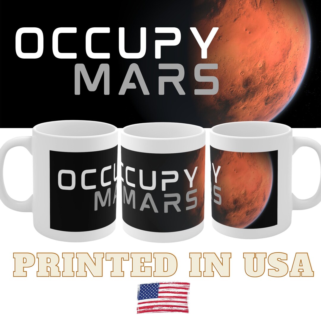 Occupy Mars Mug Spacex Mug, Space Mug, NASA Mug, Gift for Dad, Gift for ...
