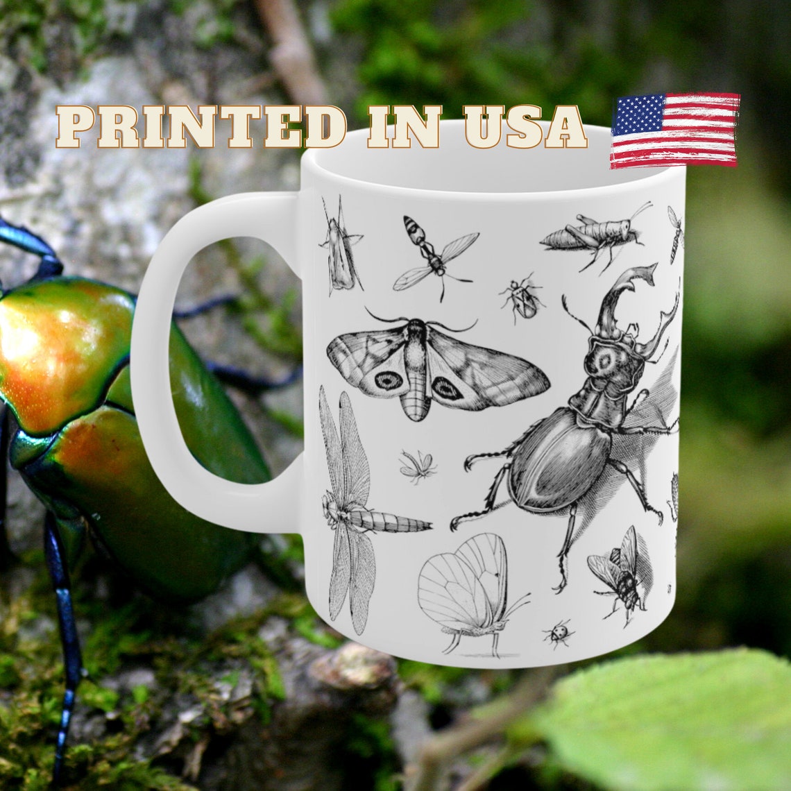 Insect Mug Best-selling Insect Lover Coffee Mug Insects - Etsy