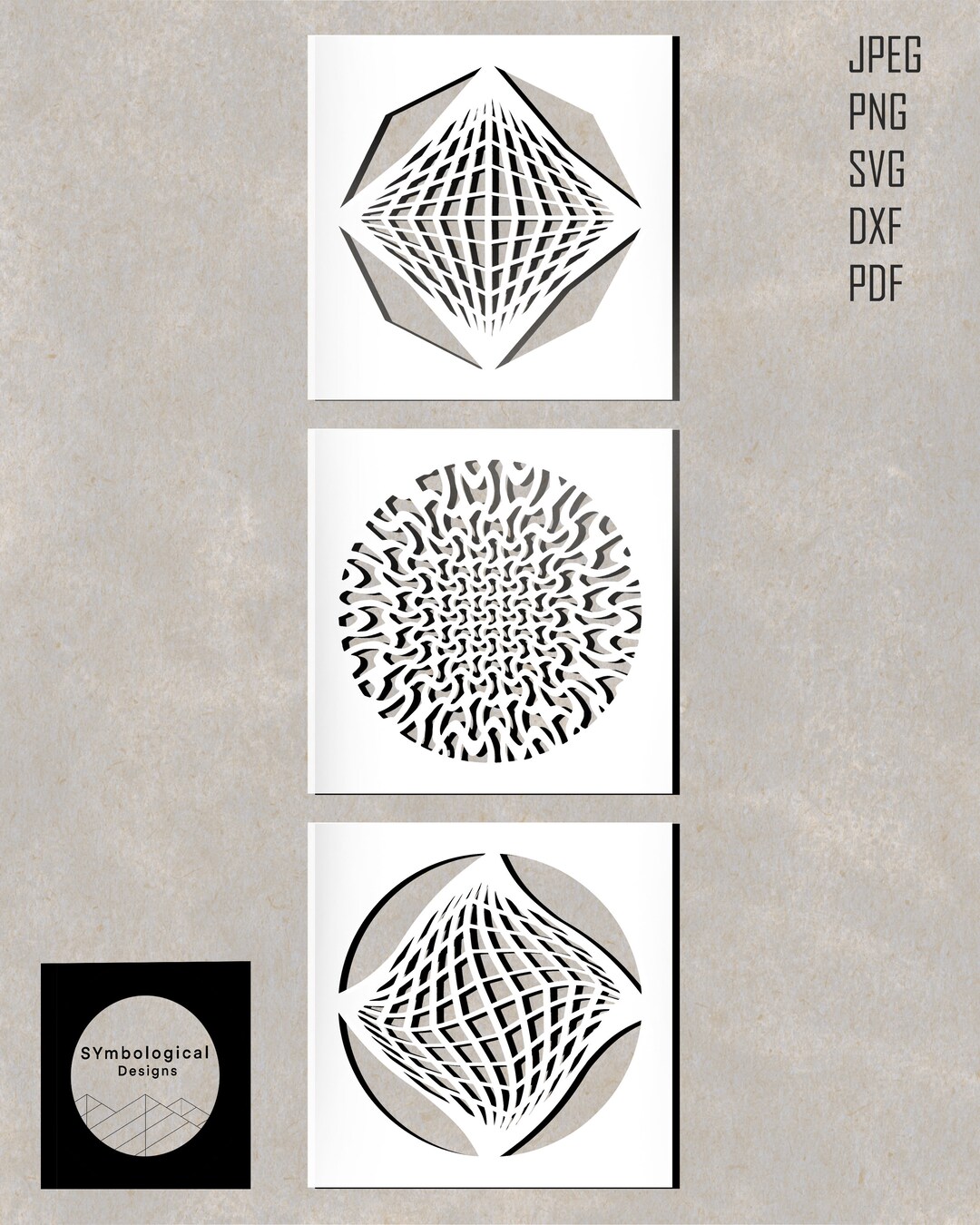 WARPED Bundle Digital Cutting File Card Making Wall Art - Etsy