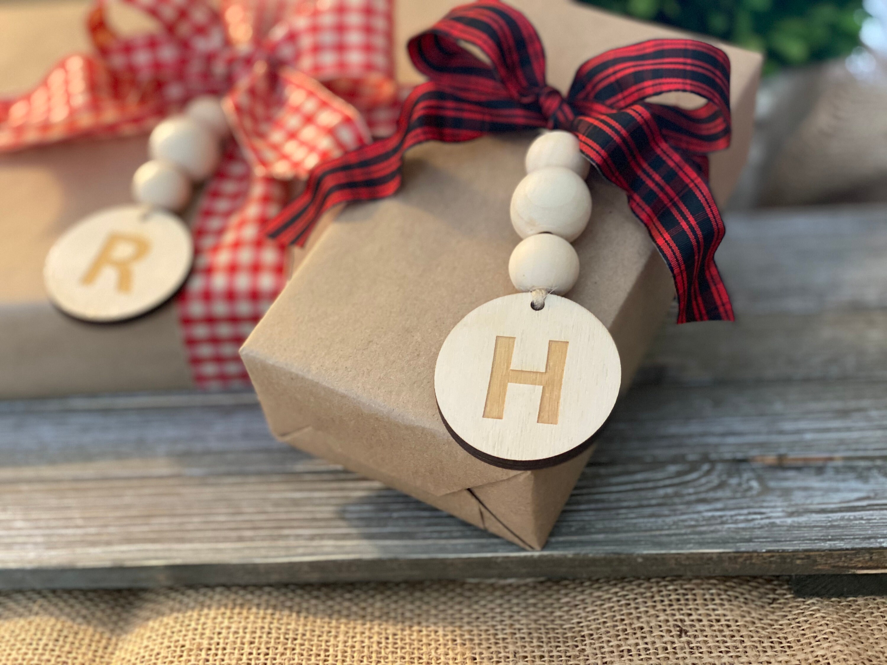 Farmhouse Gift Tags Rustic Gift Tags Letter Gift Tags - Etsy