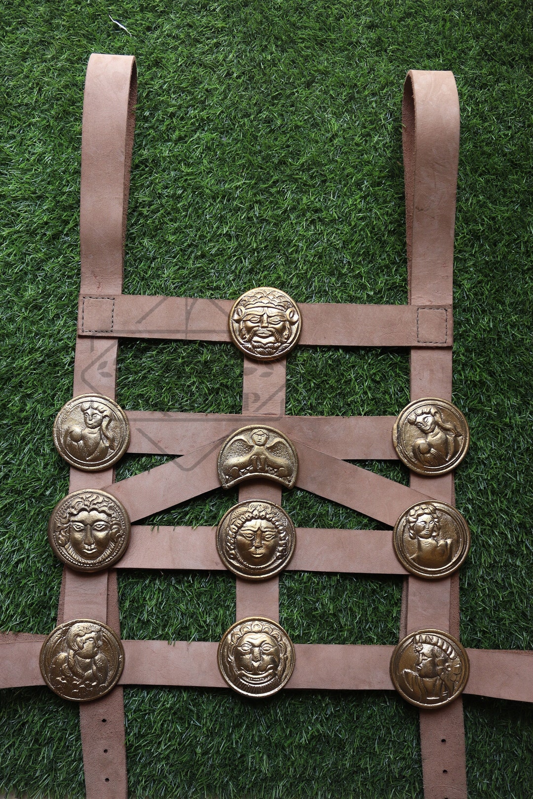 Roman Phalera Leather Belt Mainz Balteus Belt Roman Legionaries Belt ...