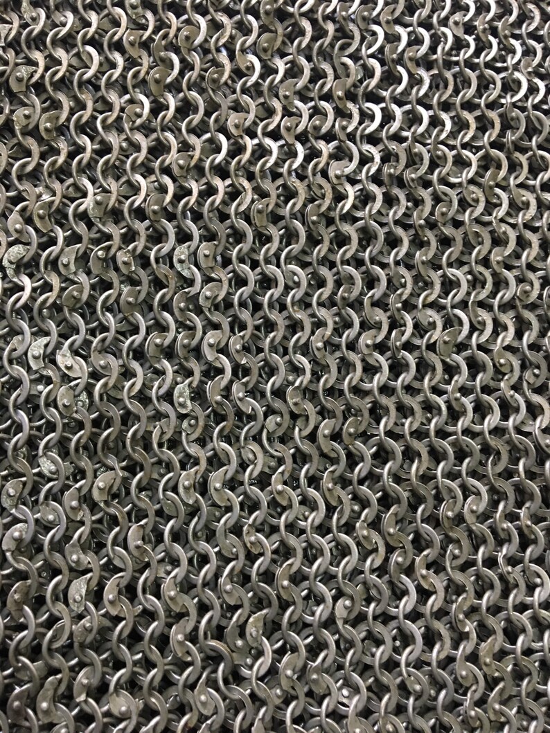 Roman Lorica Hamata 6 Mm Chainmail Round Riveted With Soiled | Etsy