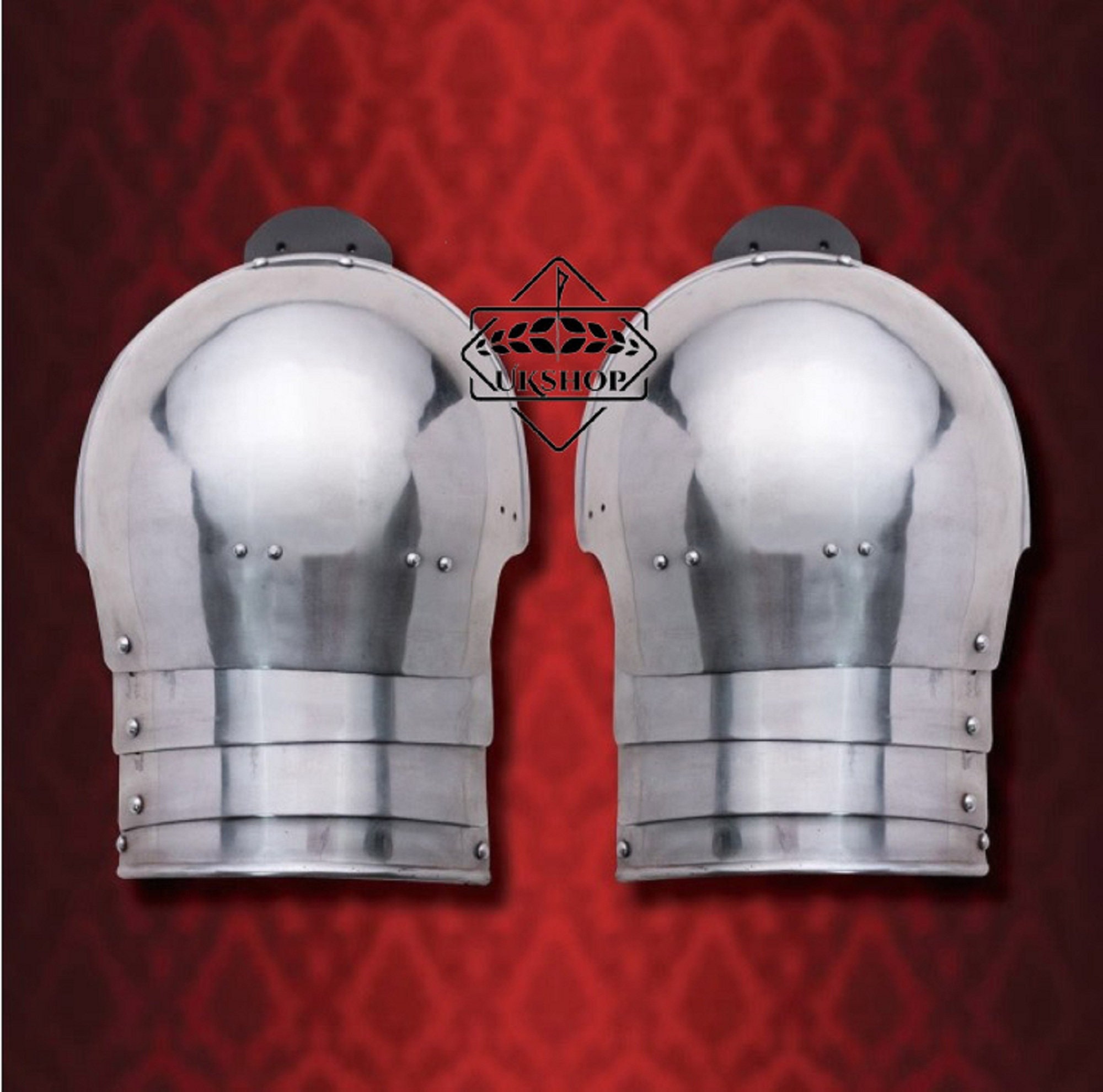 Simple XIV Century Medieval Pauldrons Arm Steel Pauldrons - Etsy UK