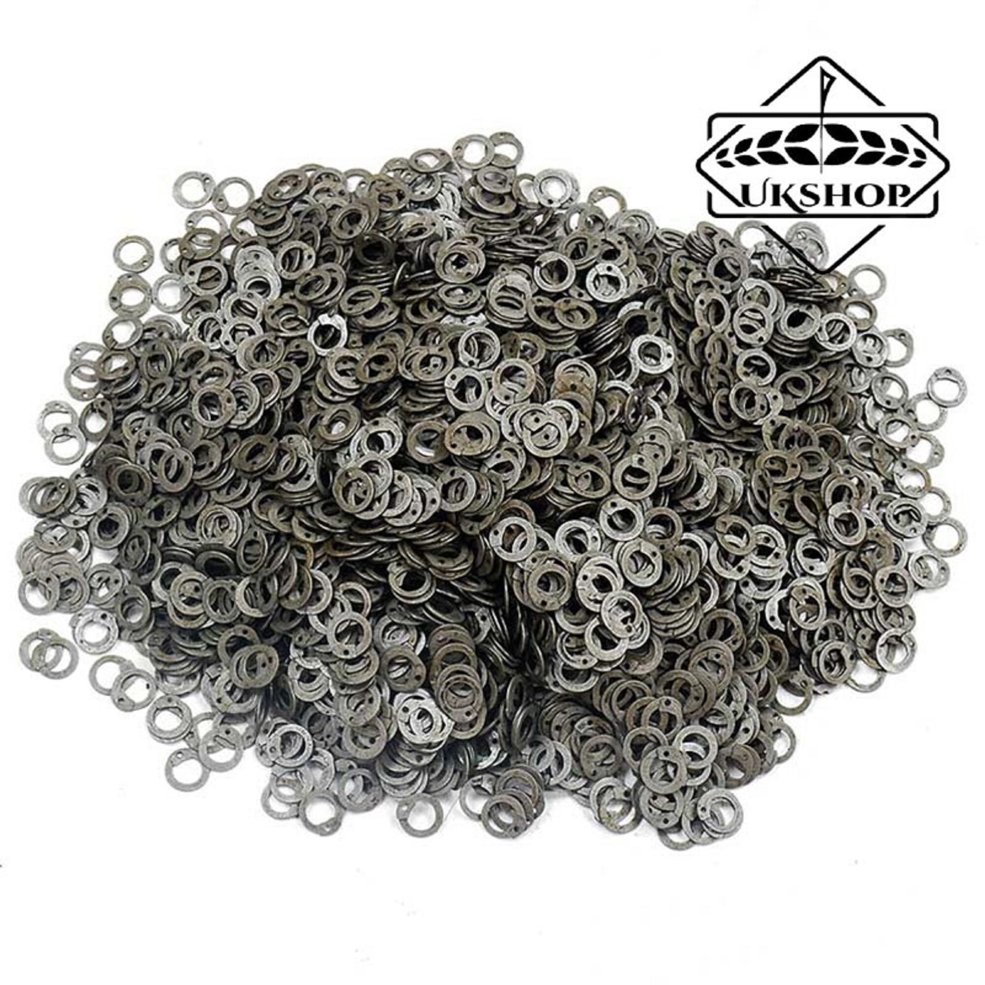 Flat Rings With Round Rivets 6mm 7mm 8mm or 9mm Natural | Etsy