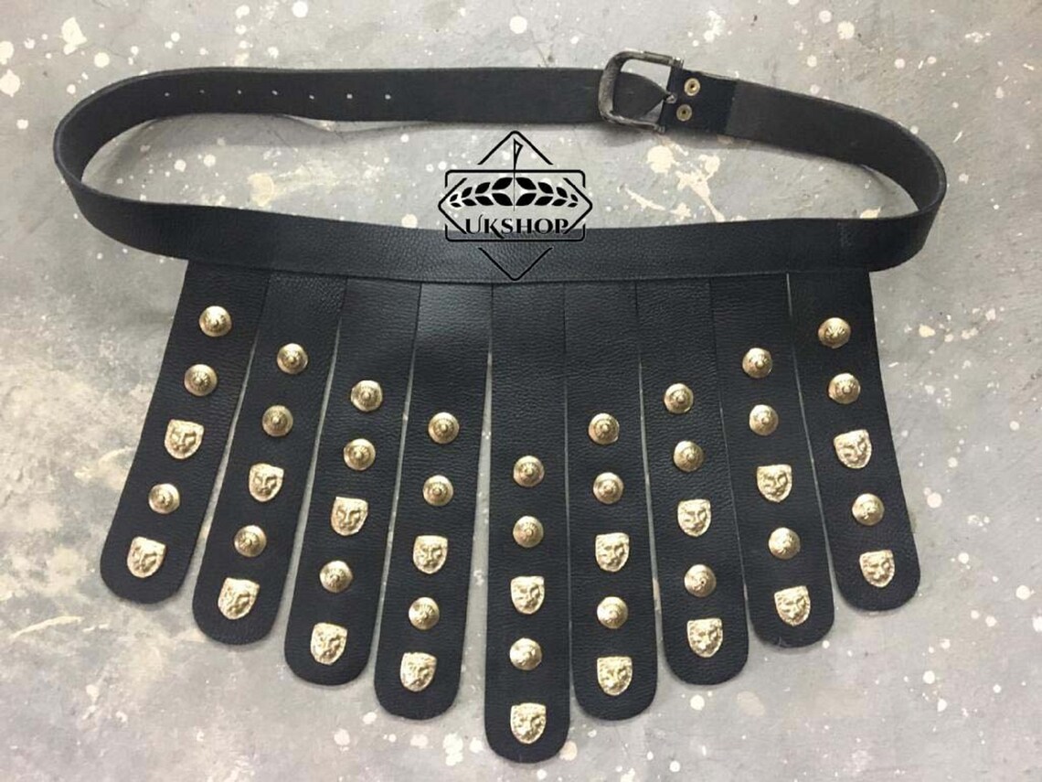 Roman Legion Apron Belt Leather Trozan Armor Costume Armour - Etsy