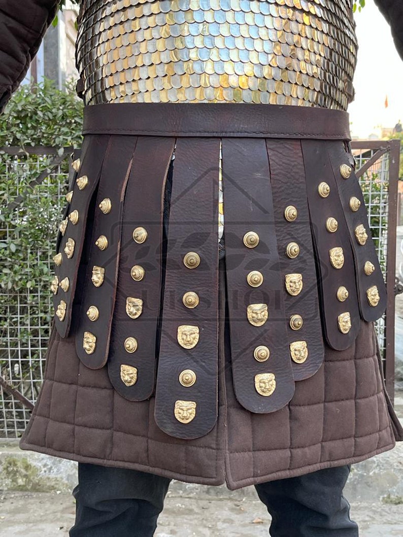 Roman Legion Apron Belt Leather Trozan Armor Costume Armour - Etsy