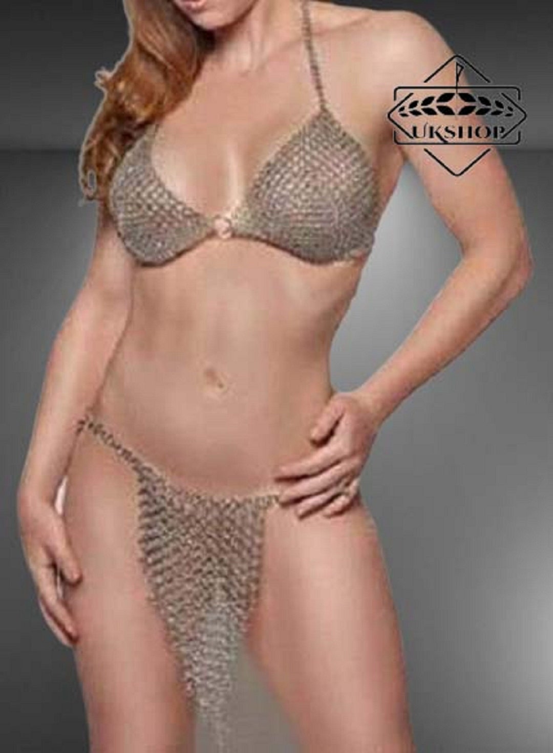 Chainmail Sexy Bra, Chainmail Bikini Top,halloween Gift - Etsy