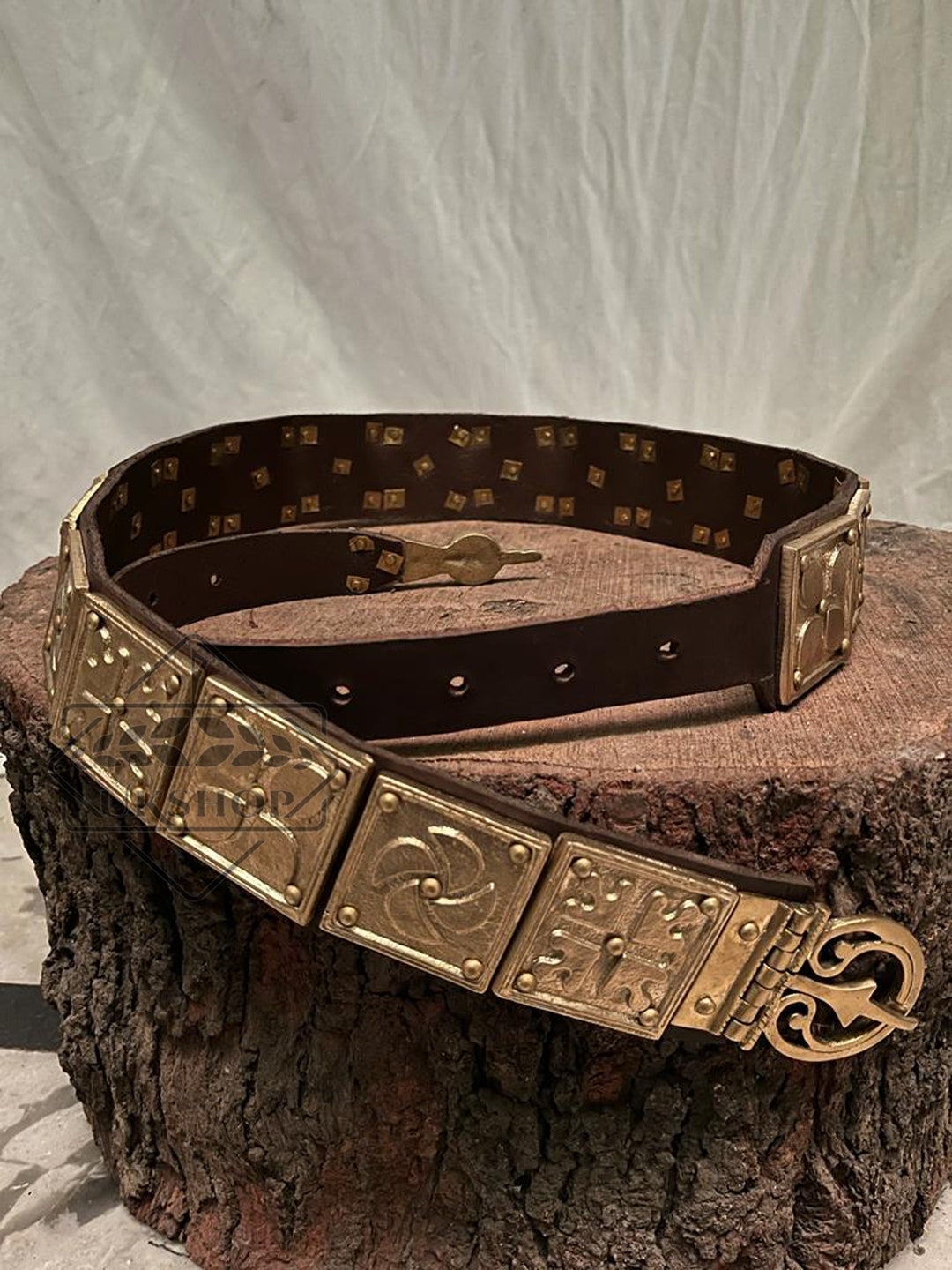 Rome Centurion Cingulum Belt Pure Brass and Leather - Etsy