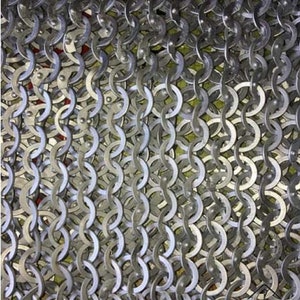 Aluminum Chain Mail Coif 9mm Flat Riveted With Solid Rings Coif / Hood ...