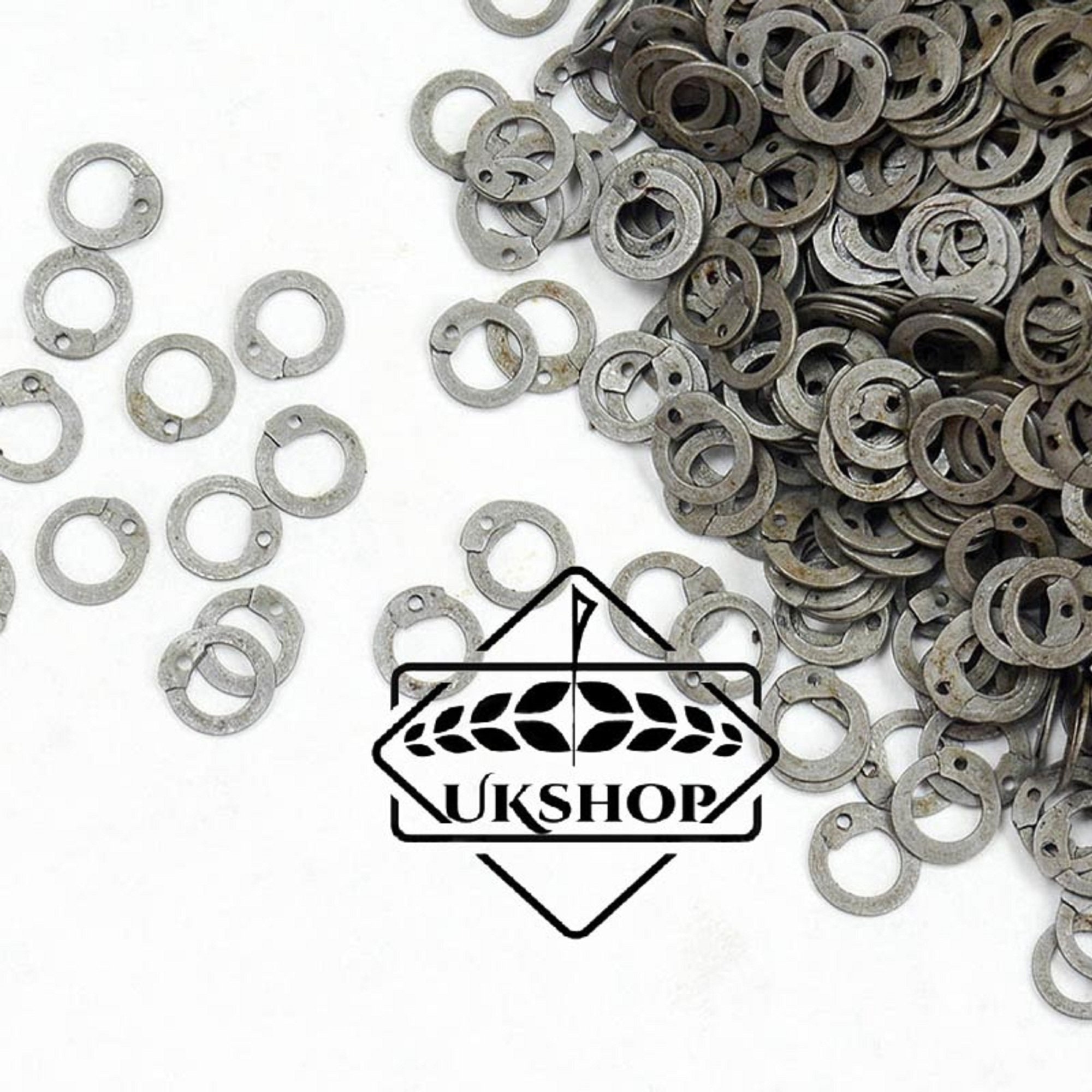 Flat Rings With Round Rivets 6mm 7mm 8mm or 9mm Natural | Etsy