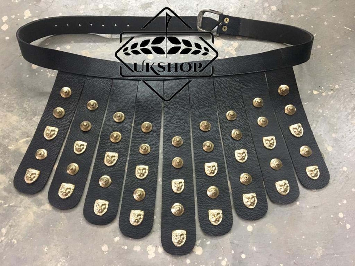 Roman Legion Apron Belt Leather Trozan Armor Costume Armour | Etsy