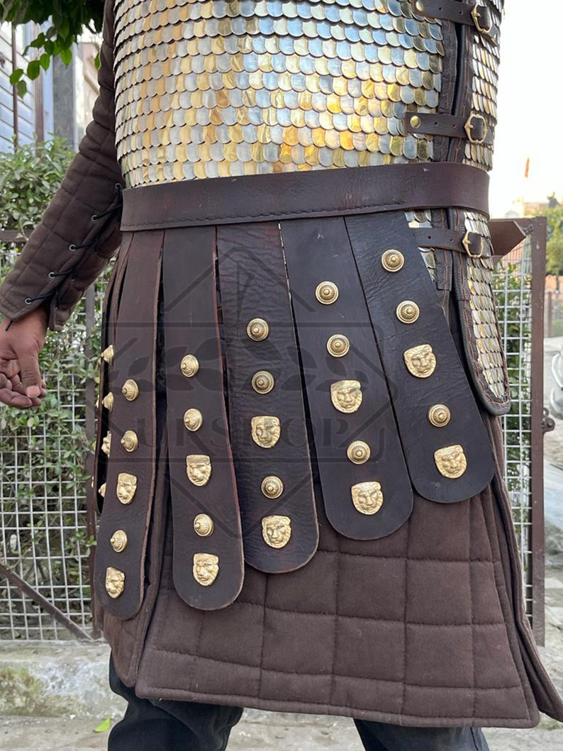 Roman Legion Apron Belt Leather Trozan Armor Costume Armour - Etsy