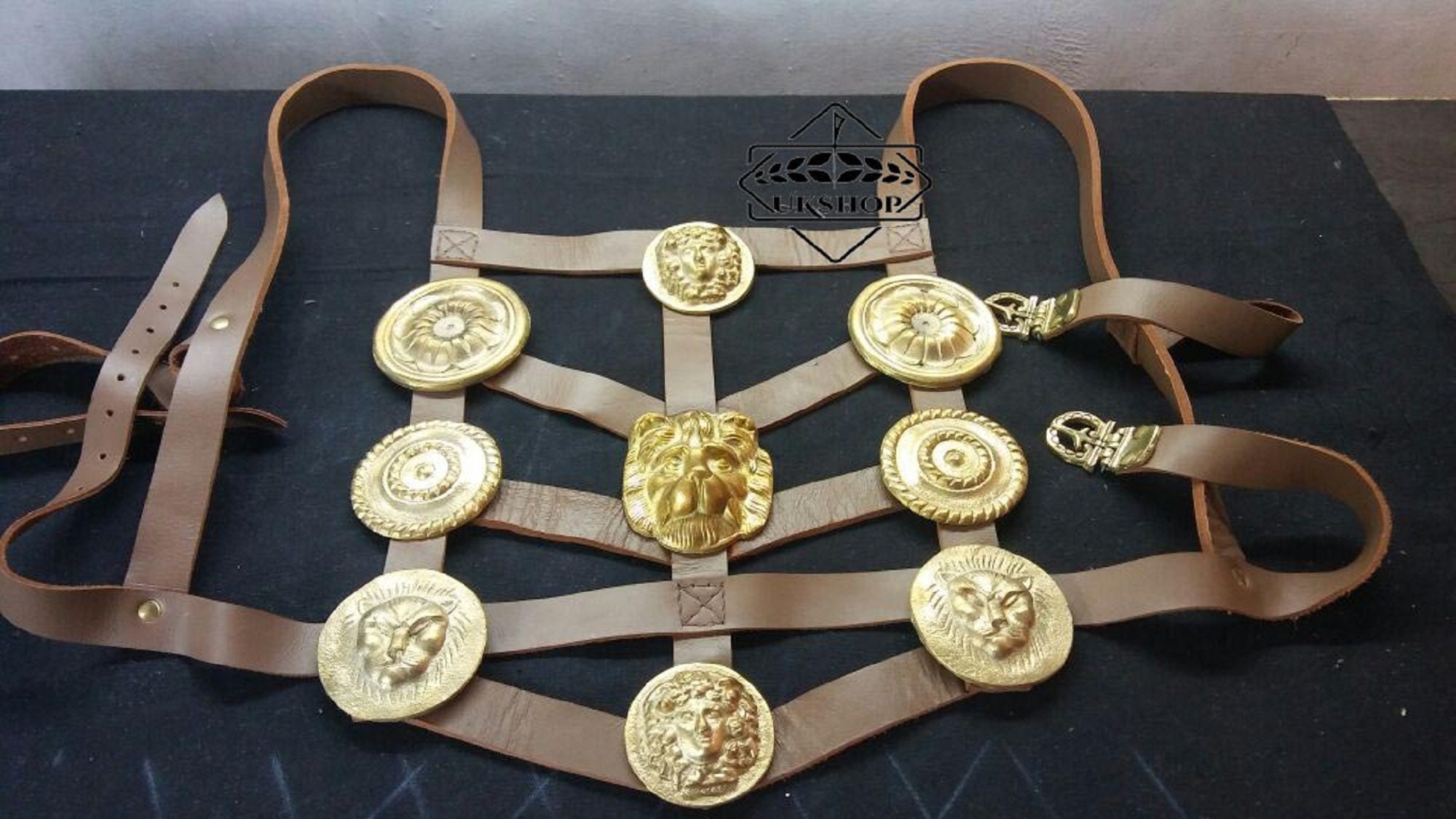 Roman phalerae set of cast Brass reenactors phalerae costume | Etsy