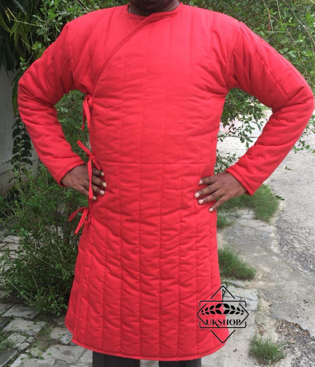 Eastern Red Padded Gambeson Armor Thanks Giving Gift - Etsy