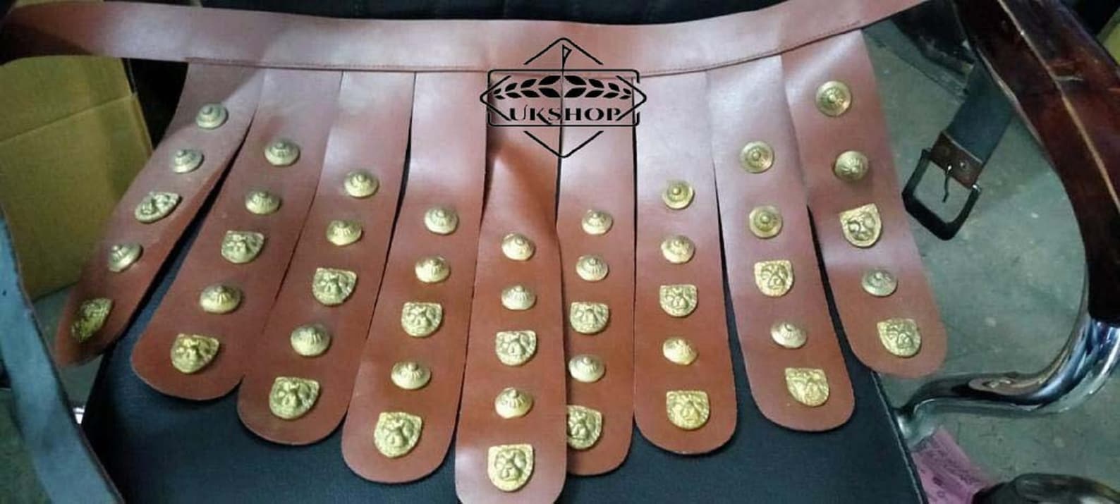 Roman Legion Apron Belt Leather Trozan Armor Costume Armour | Etsy