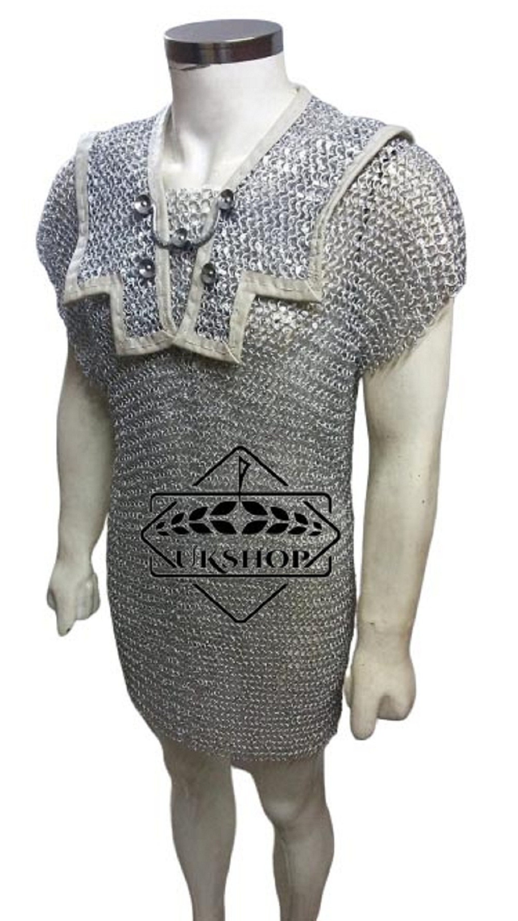 10 MM Chainmail Roman Lorica Hamata Round Riveted Light | Etsy