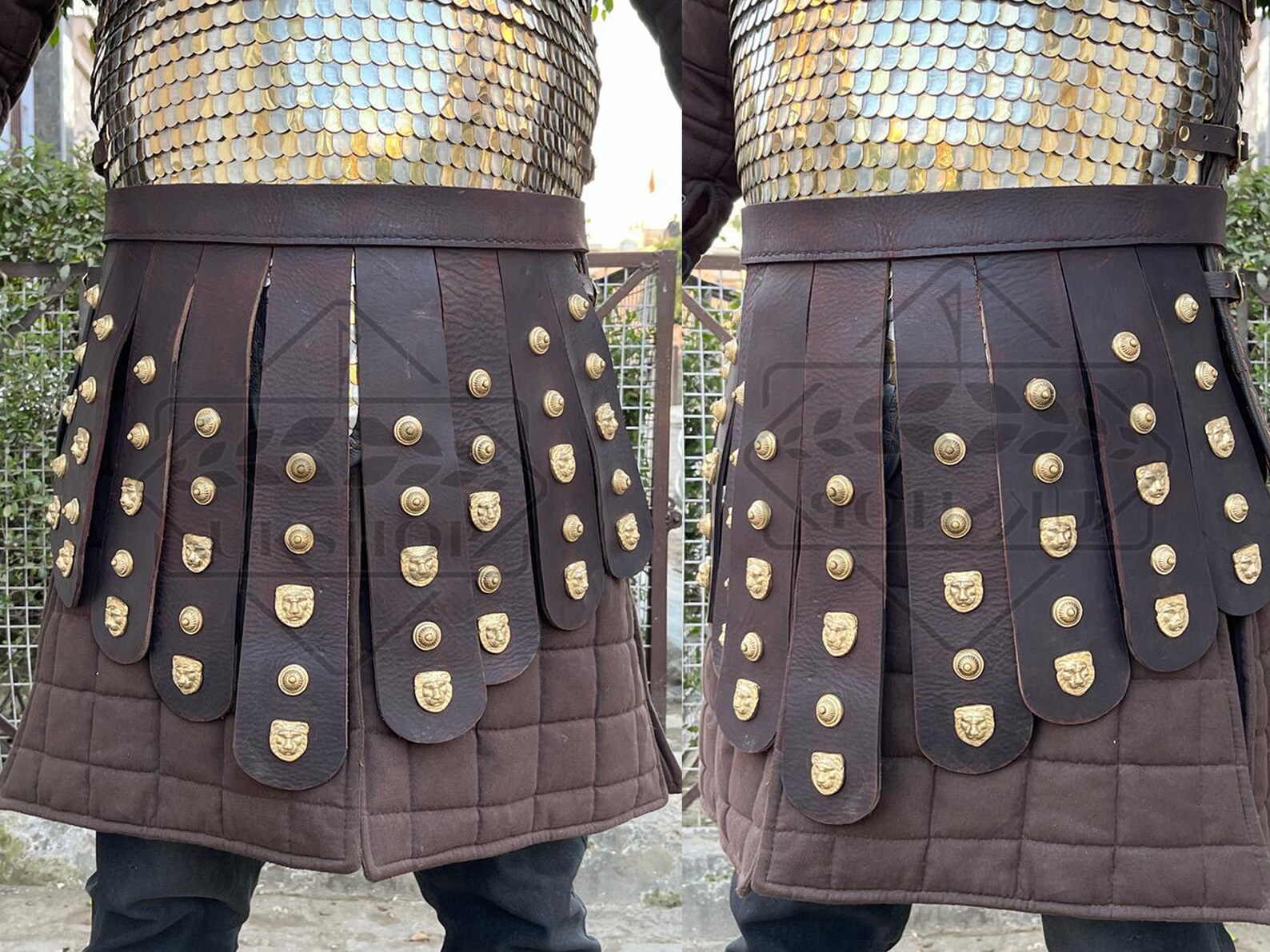 Roman Legion Apron Belt Leather Trozan Armor Costume Armour - Etsy