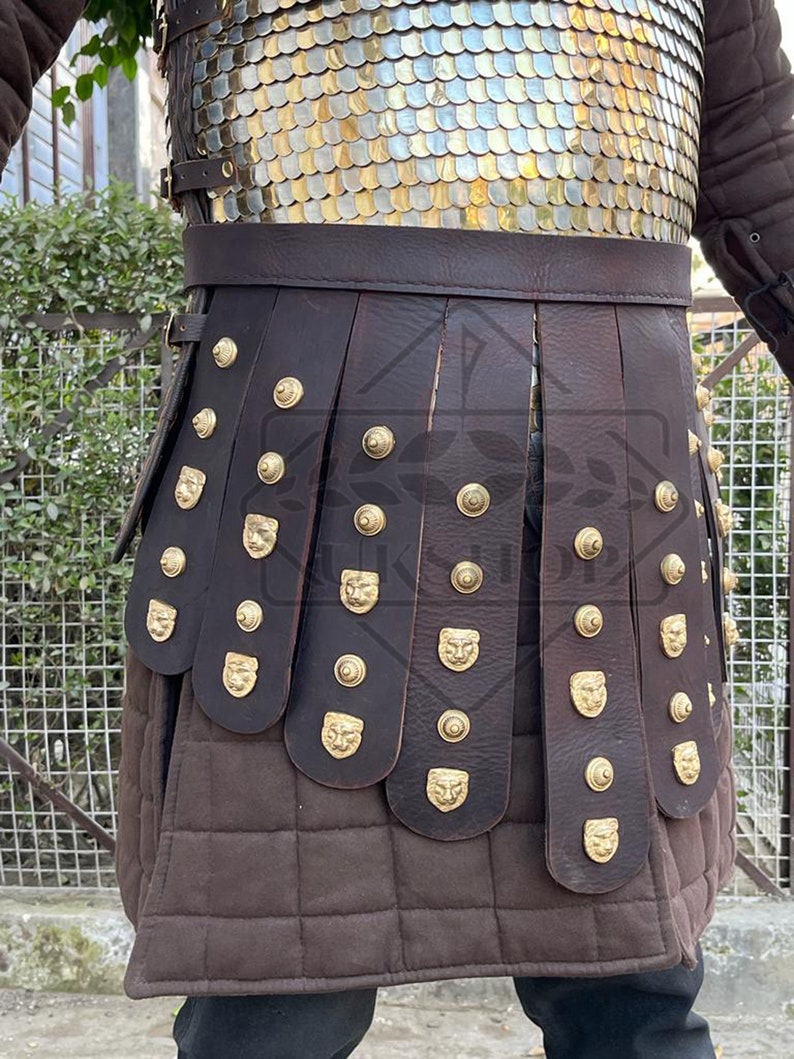 Roman Legion Apron Belt Leather Trozan Armor Costume Armour - Etsy