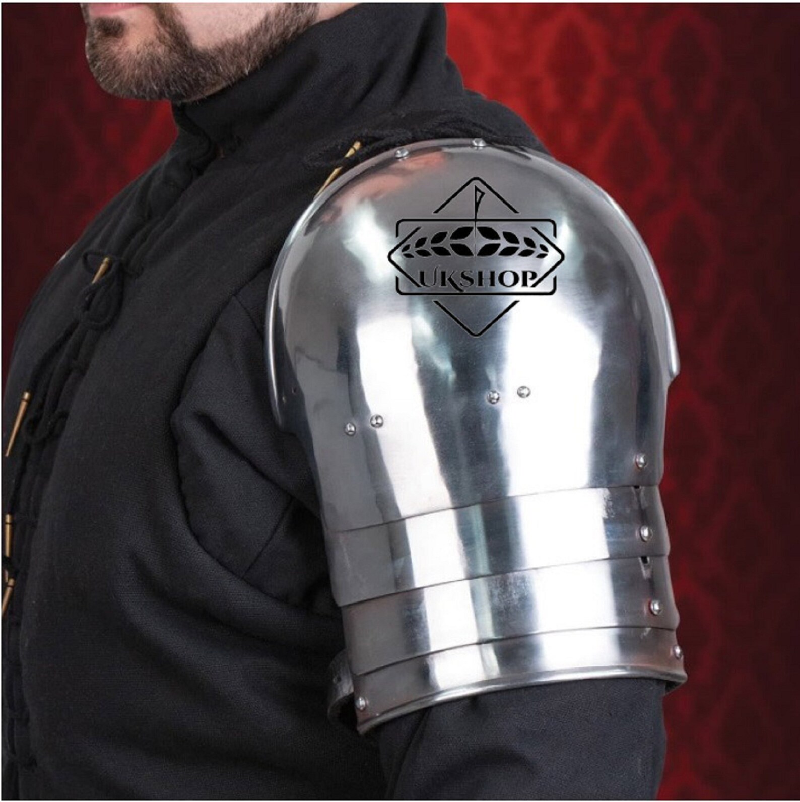 Simple XIV Century Medieval Pauldrons Arm Steel Pauldrons - Etsy