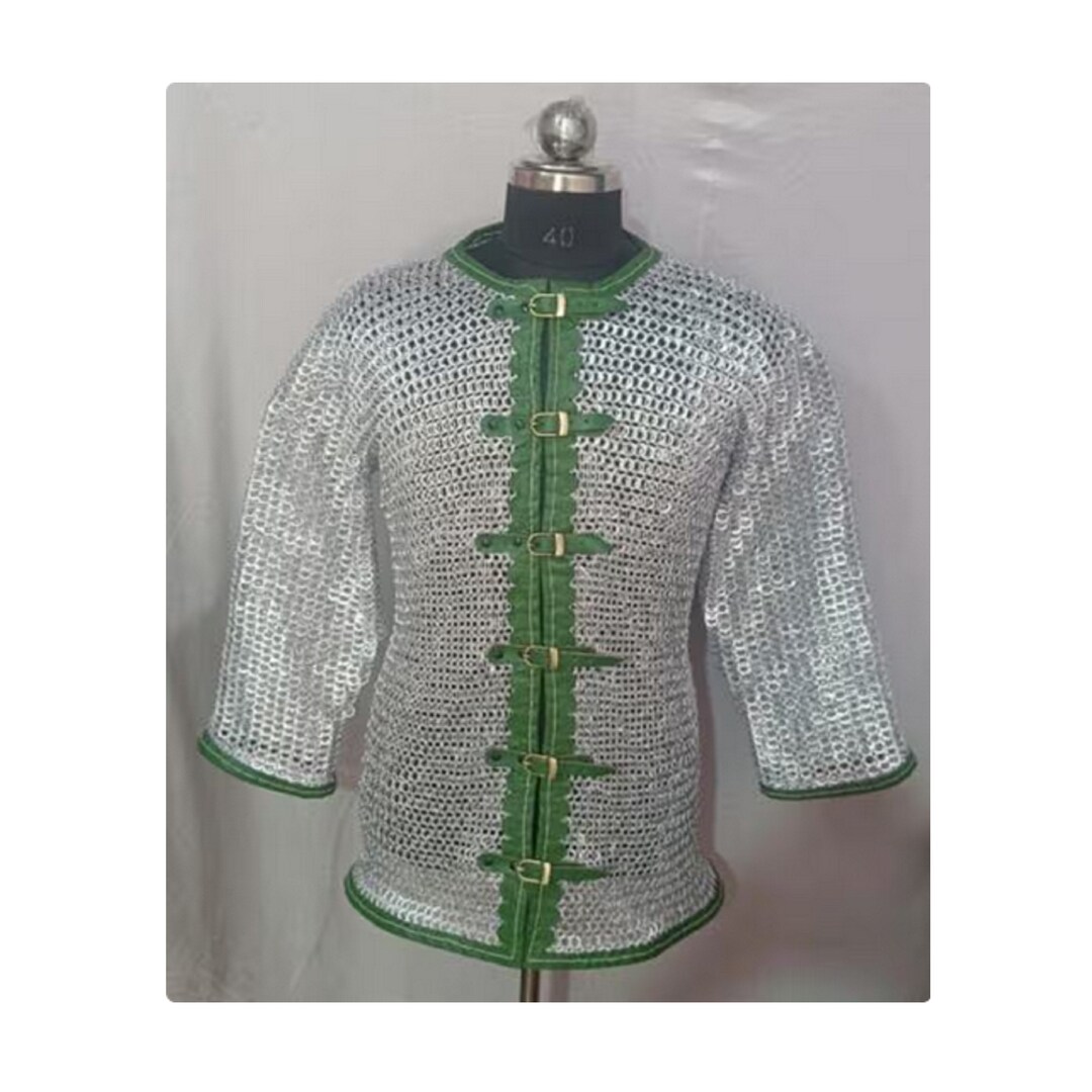10MM Chain Mail Shirt Aluminum, 10MM Flat Rings Riveted With Solid ...