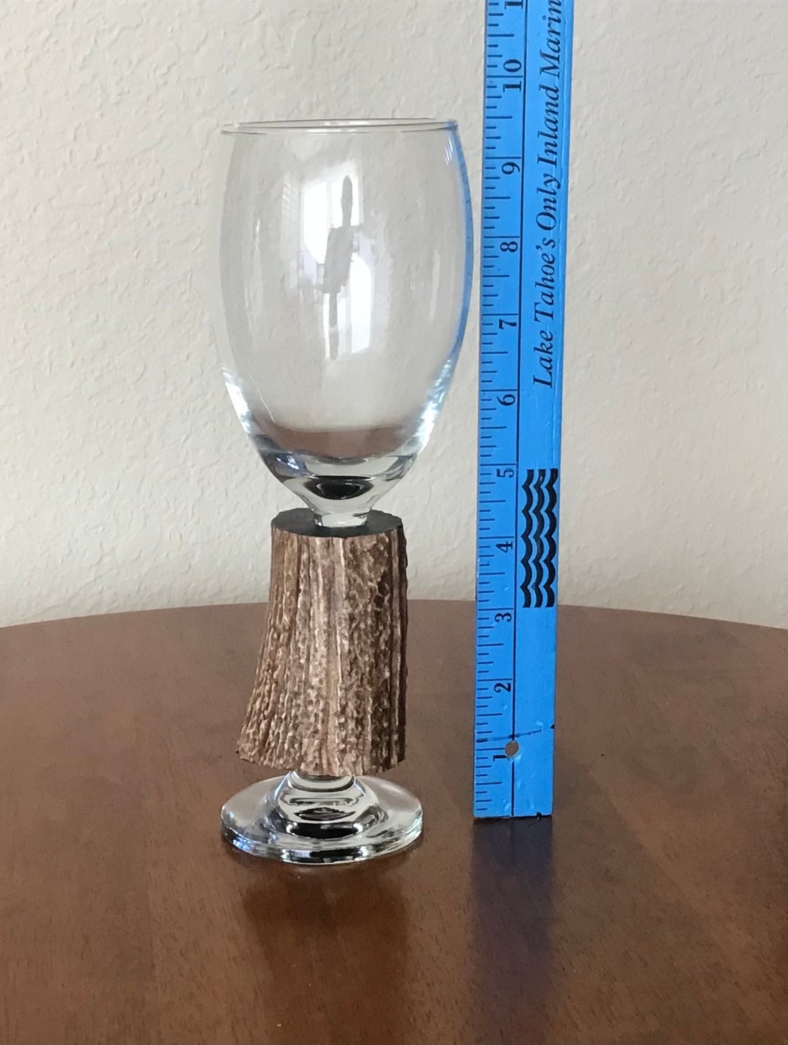 Wine Glass With Elk Horn Stem - Etsy