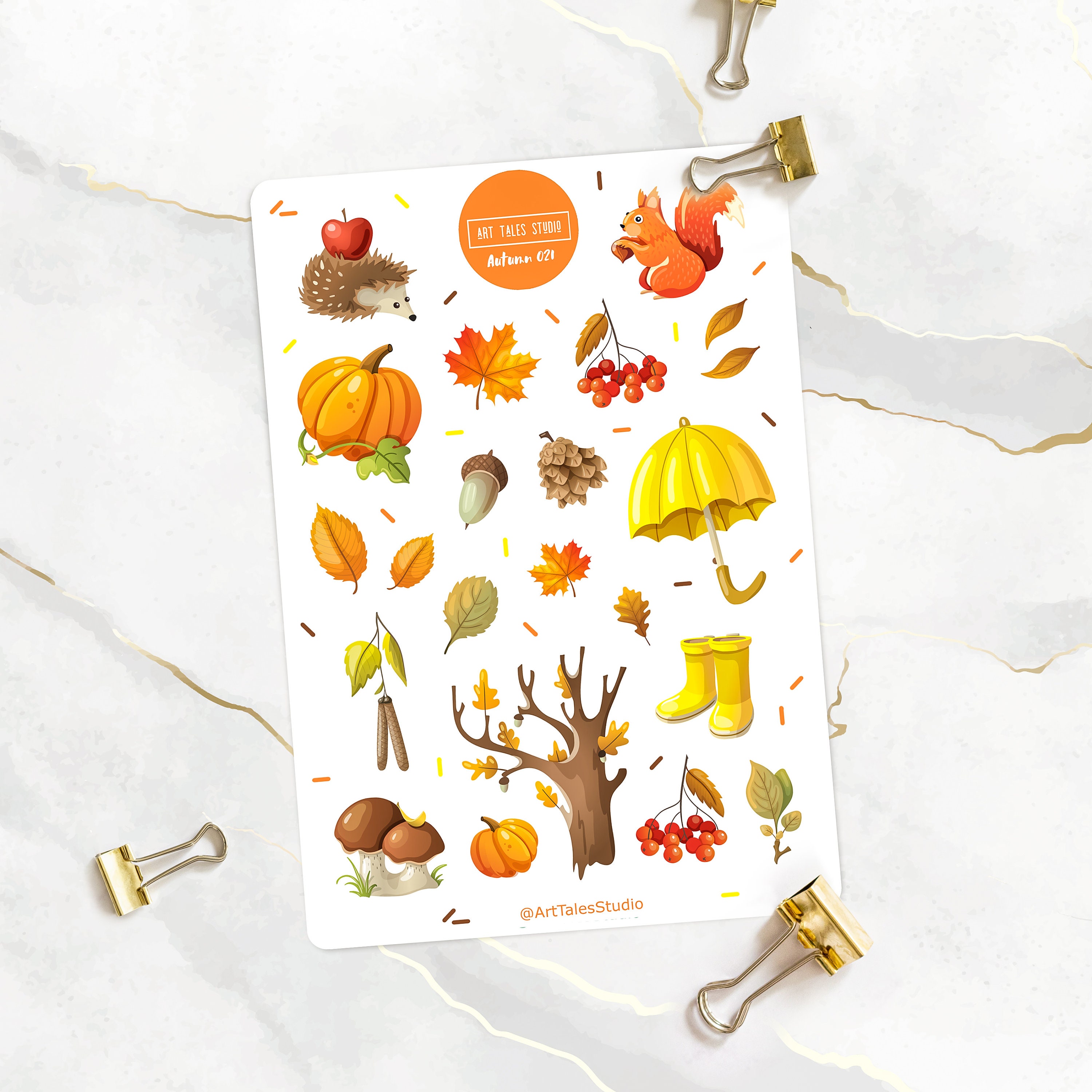 Autumn Sticker Sheet Cozy Stickers Planner Stickers Bullet - Etsy