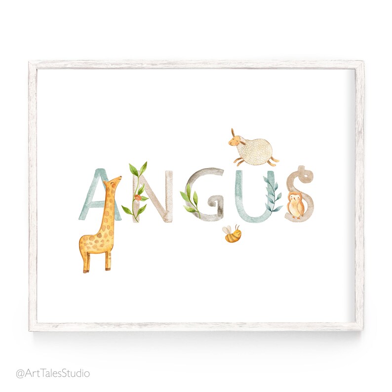 Custom Baby Name Print New Baby Baby Shower Nursery Print - Etsy