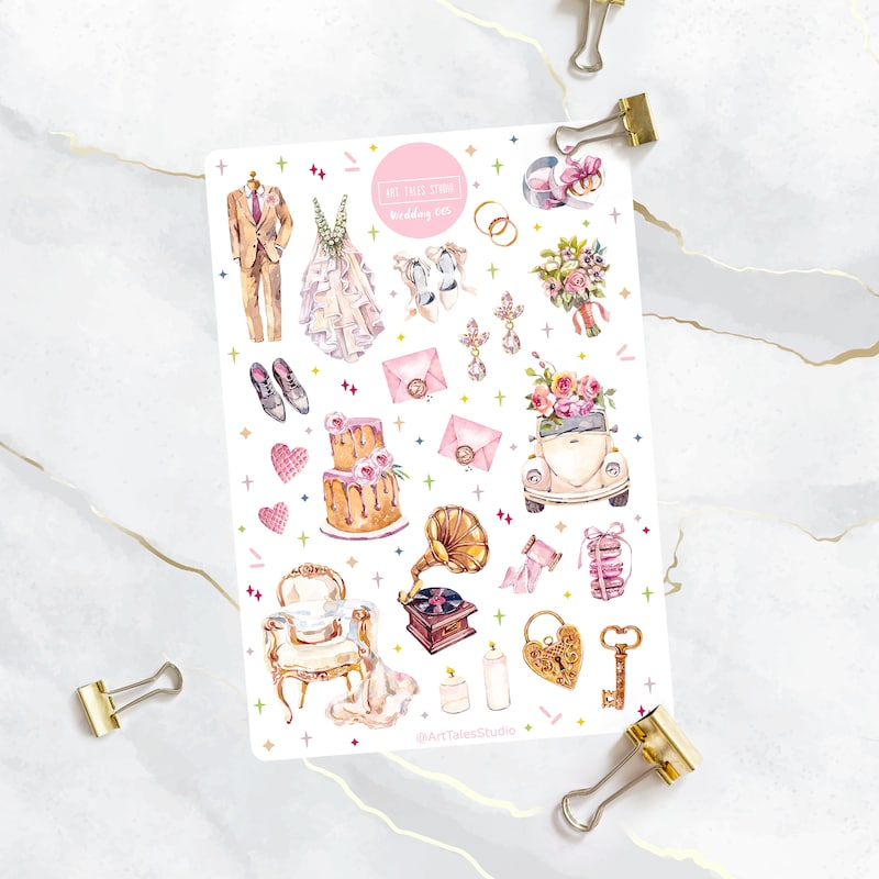 Wedding Stickers - Etsy