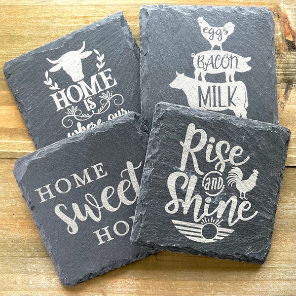 Farmhouse Coasters - Etsy