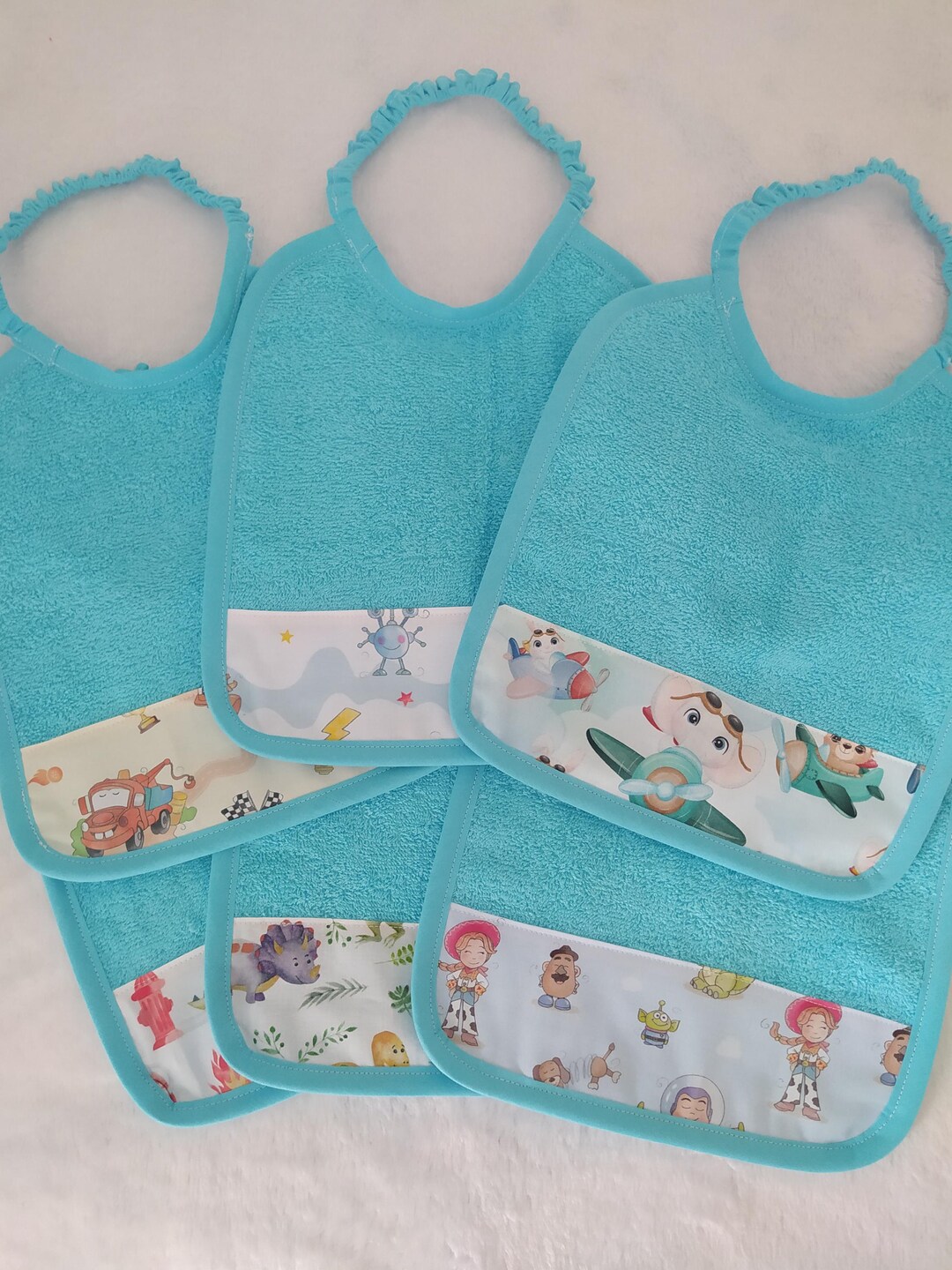 Kindergarten Bibs Set. Elasticated Bibs. Kindergarten Set. Personalized ...