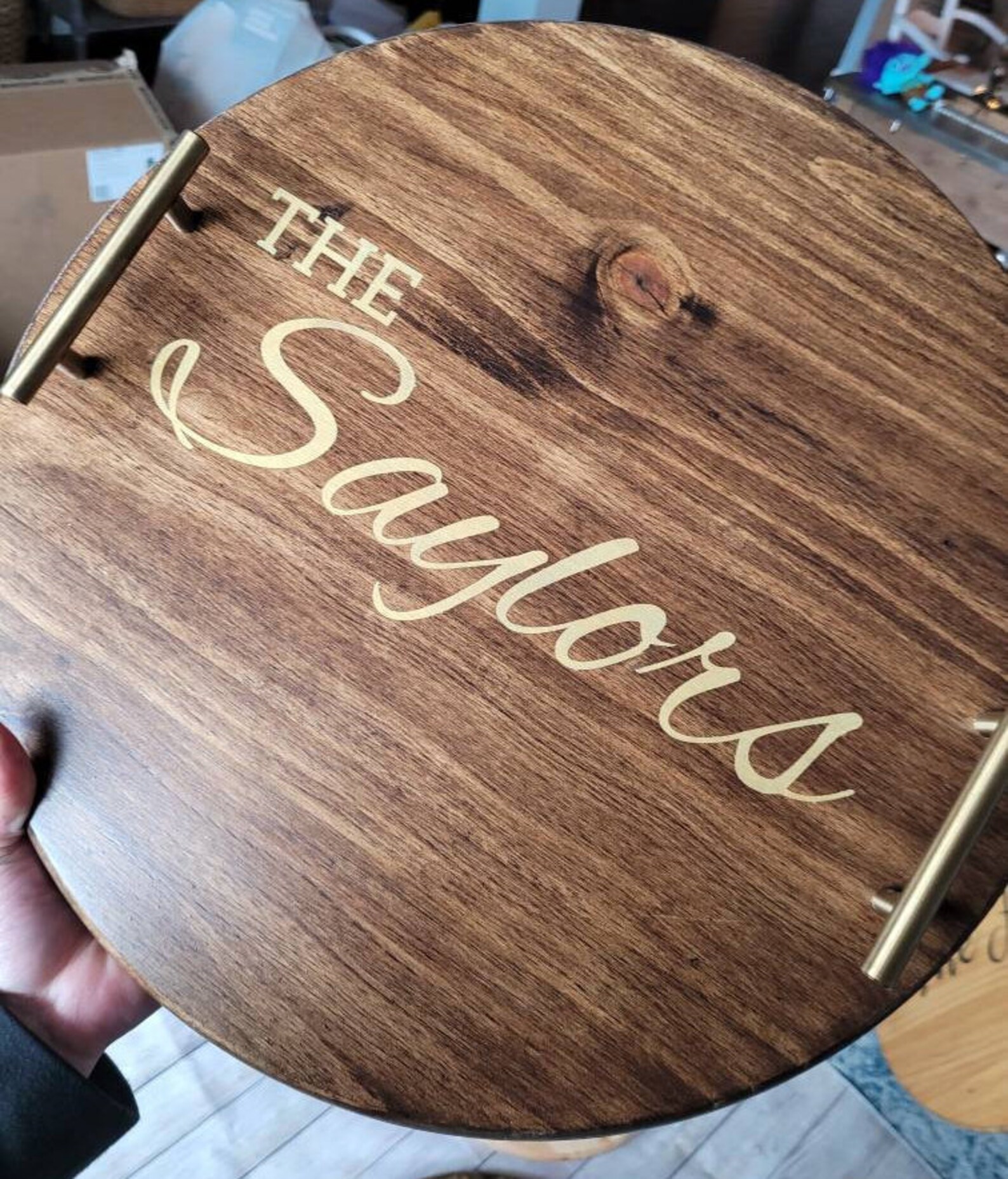 Large Cheese Board New Home Gift Wood Serving Tray With - Etsy