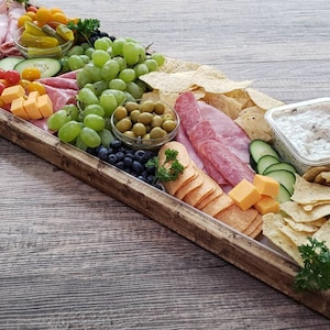 Custom Wood Serving Tray With Handles Extra Large Wood Tray - Etsy