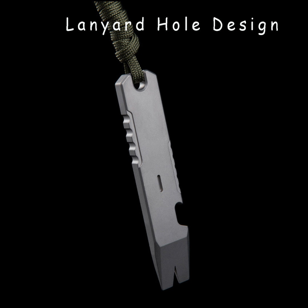 Titanium Alloy EDC Pry Bar Multi Tool Mini Crowbar Multifunctional ...