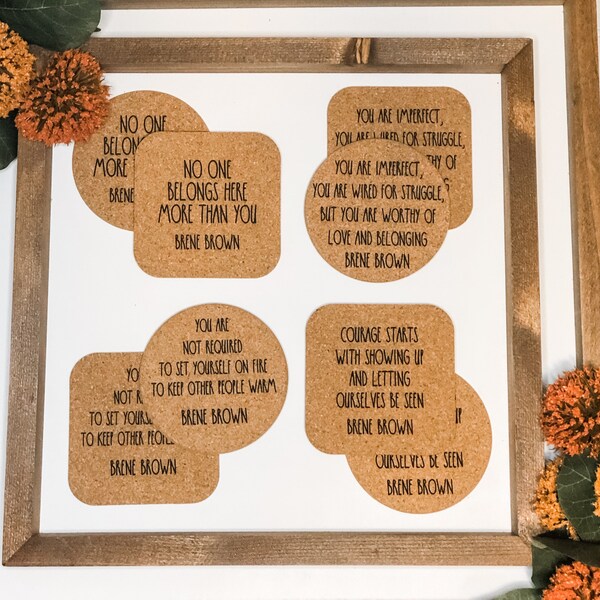 Quote Coasters - Etsy