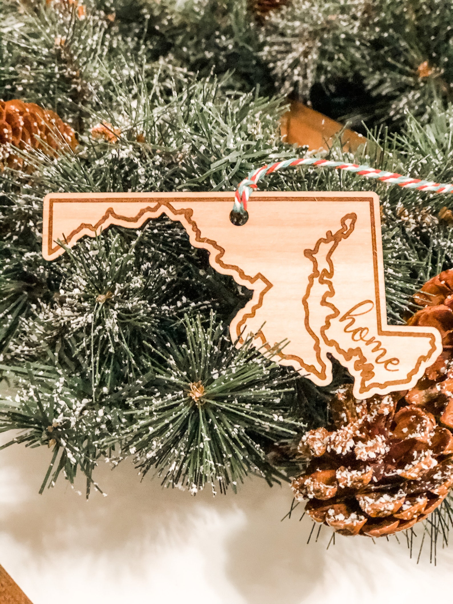 50 State Ornaments Home State Ornament State Christmas | Etsy