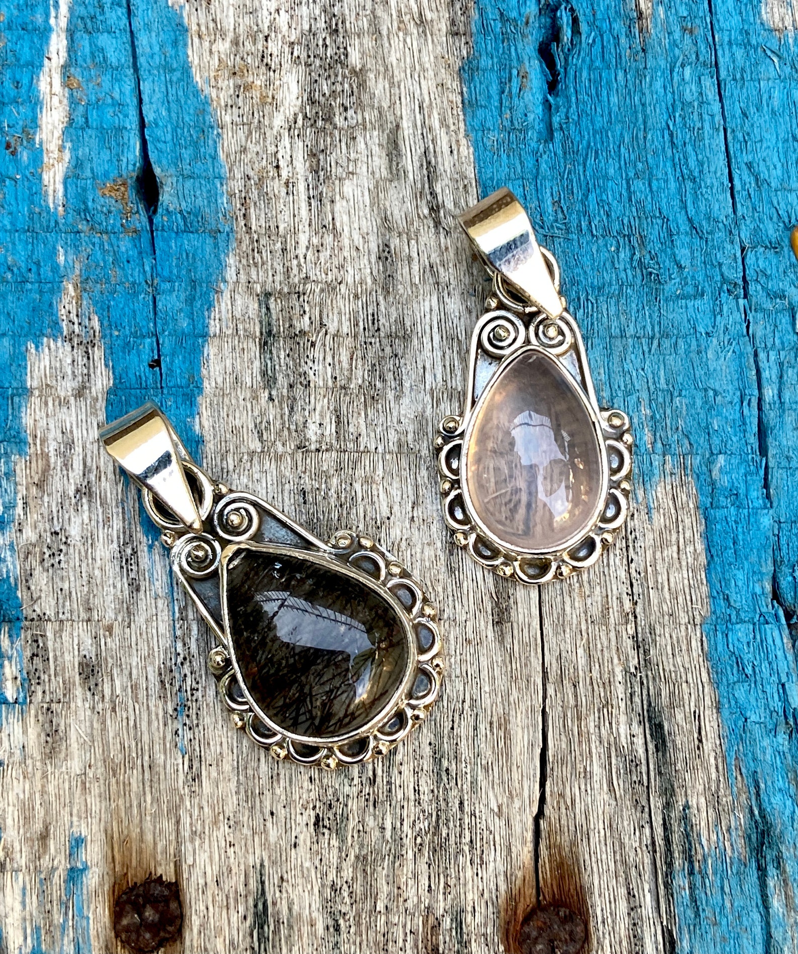 SALE 925 Sterling Silver Gemstone Pendants Handmade Silver | Etsy