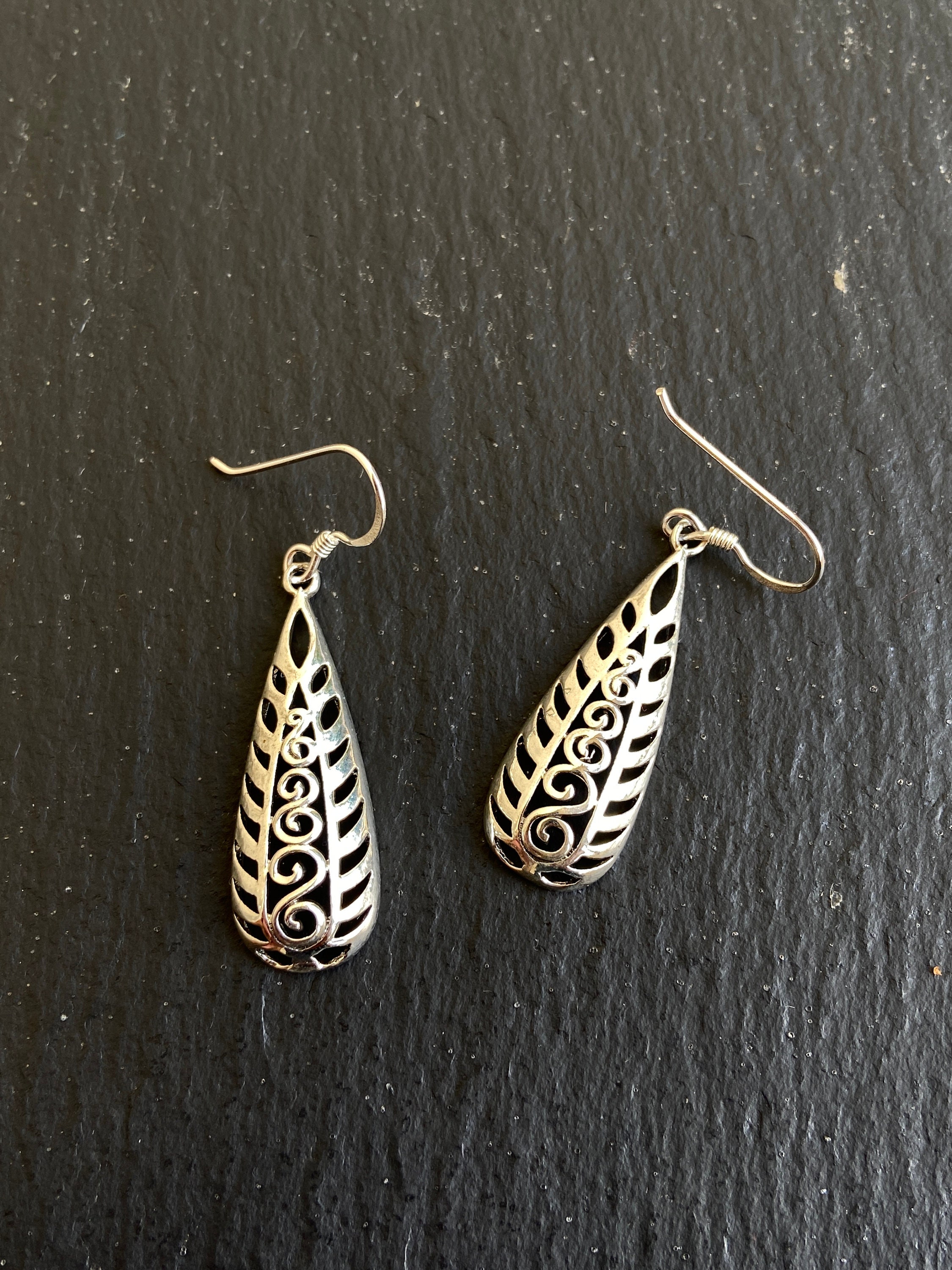 Modern Bohemian Silver Earrings 925 Sterling Silver Solid | Etsy