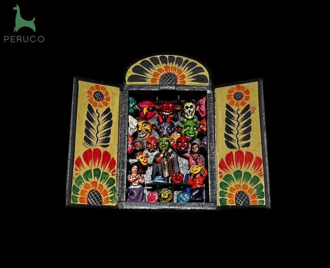 Mini Retablos Andinos De Colección, Retablos Ayacuchanos De Colección ...