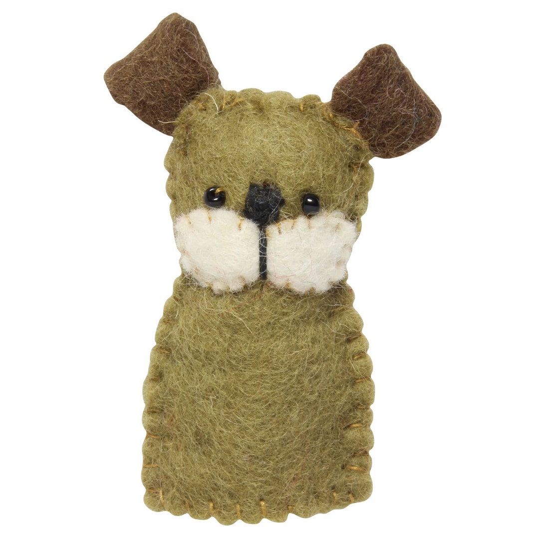 Finger Puppet Made of Felt Dog Pug Finger Doll - Etsy