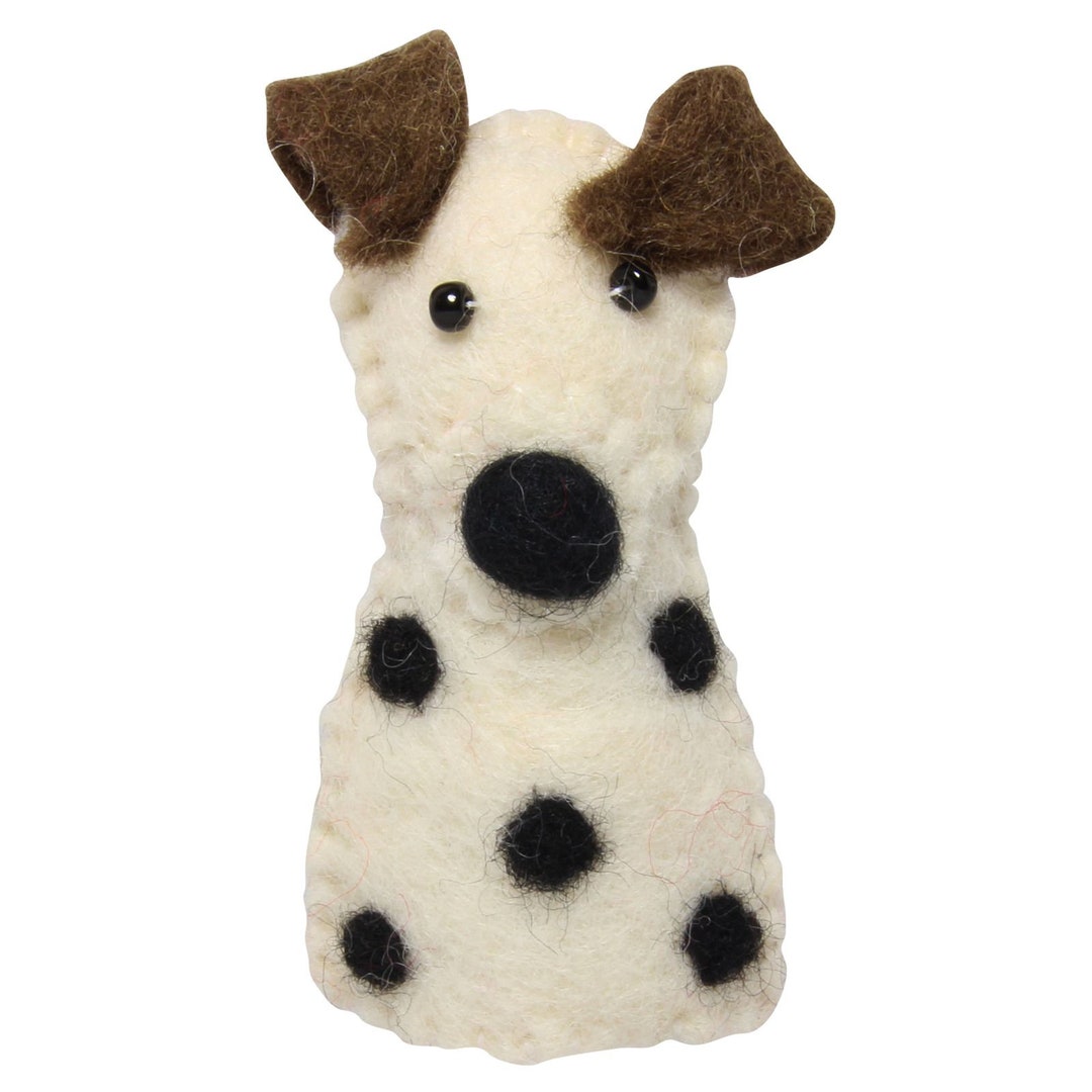 Finger Puppet Made of Felt Dog Dalmatian Finger Doll - Etsy
