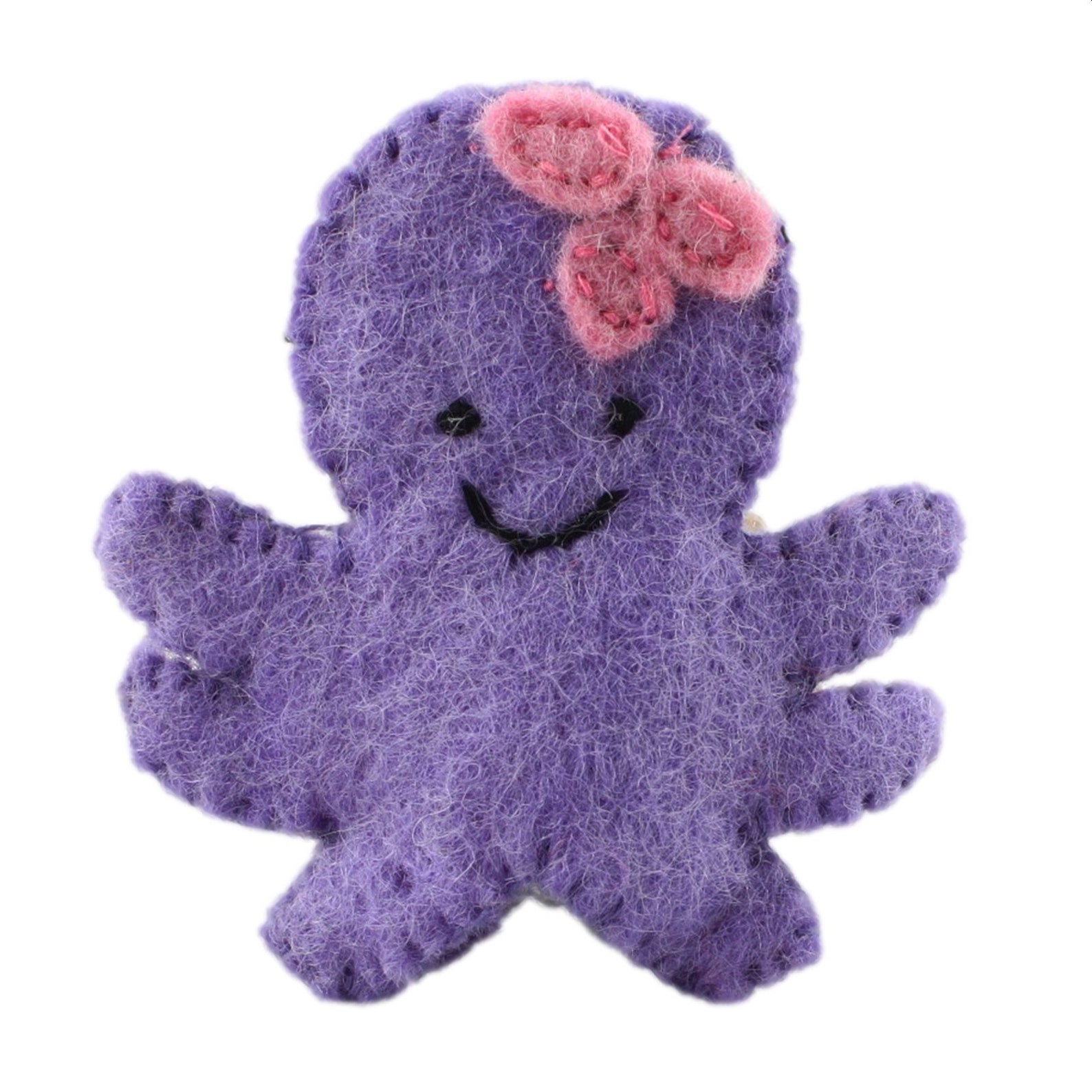 Felt Finger Puppet Pink Finger Doll - Etsy