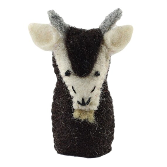 Finger Puppet Made of Felt Goat Finger Doll | Etsy