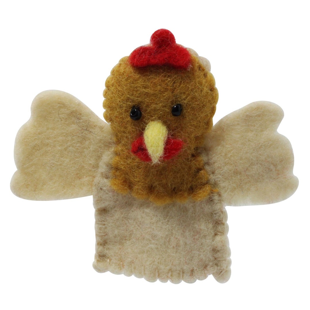 Felt Finger Puppet Rooster Finger Doll - Etsy