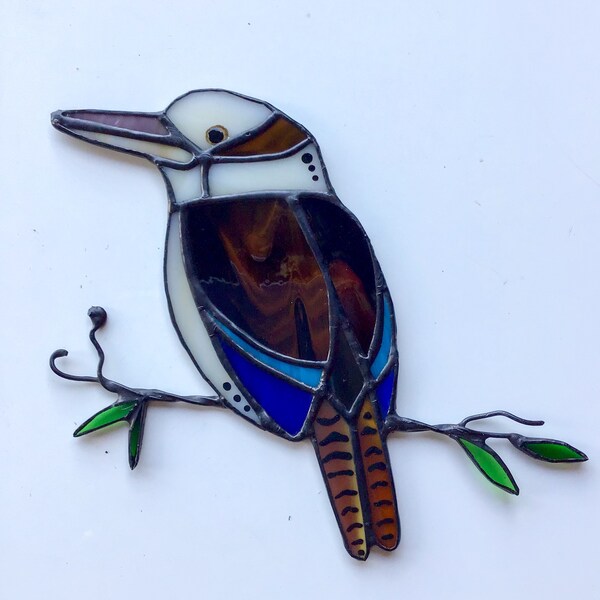 Kingfisher Stained Glass - Etsy