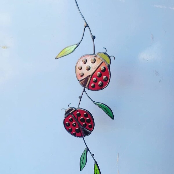 Ladybug Suncatcher - Etsy