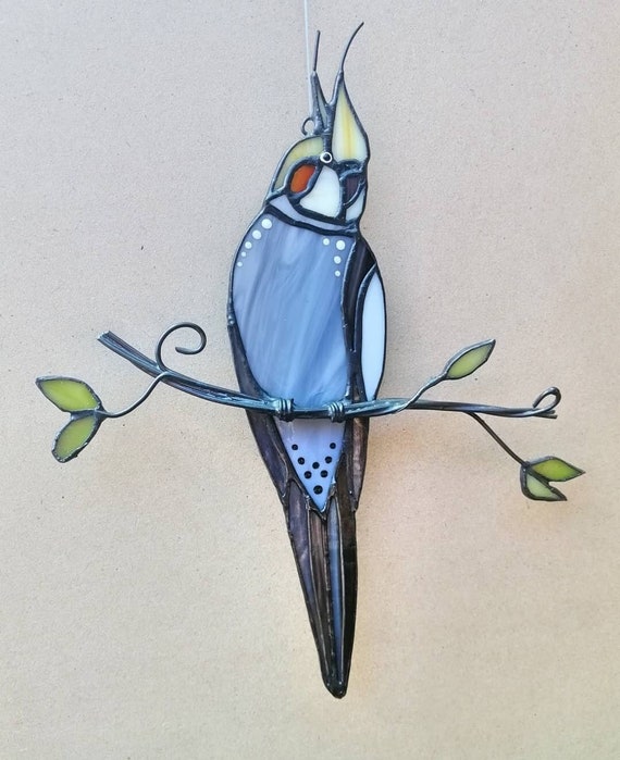 Cockatiel Weiro Native Australian Bird Glass Sun-catcher | Etsy