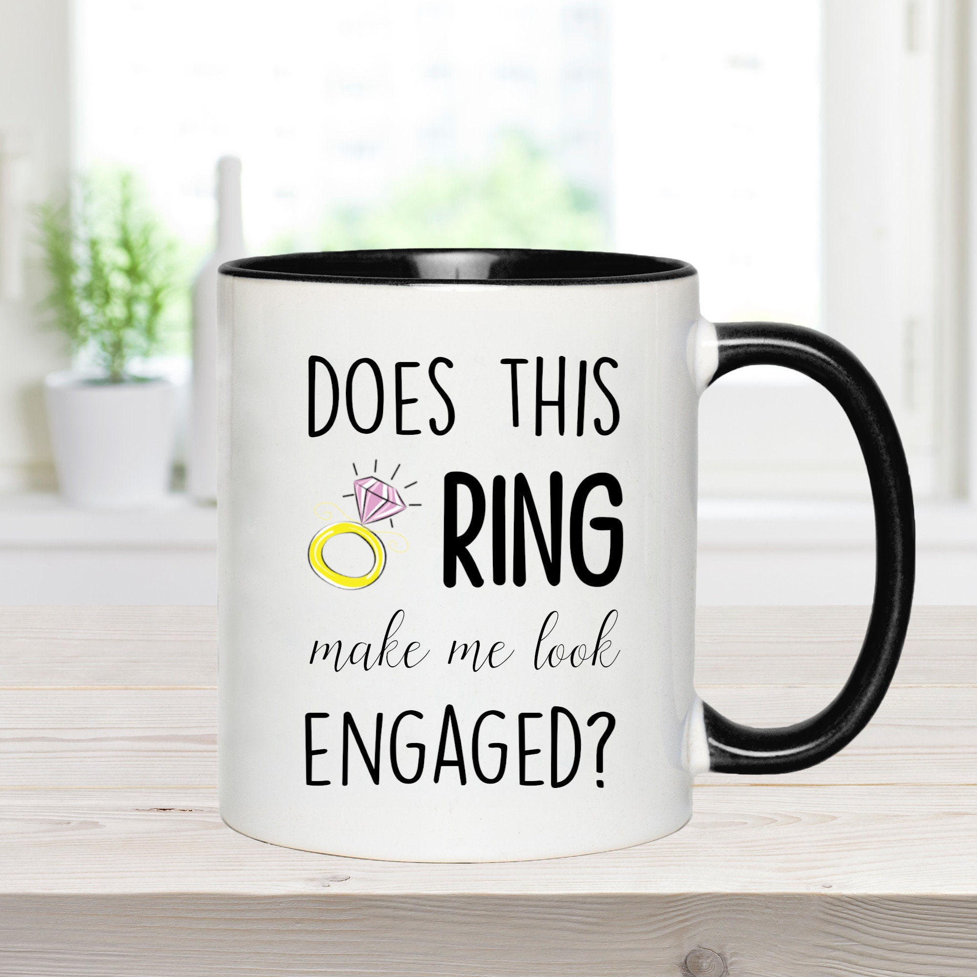 Personalized Engagement Mug Couples Mug Engagement Gift - Etsy